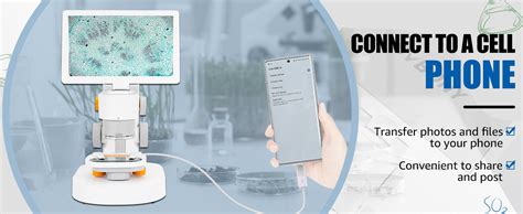 Smart Digital Microscope 100 1200x With 9 Ips Touchscreen 1080p