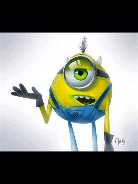 Minion Mike Cosas De Minion Humor De Minions Mike Wazowski