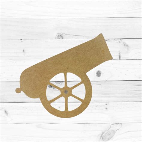 Cannon Military Shape War Shape Mdf Wooden Craft Unfinished Craft Build A