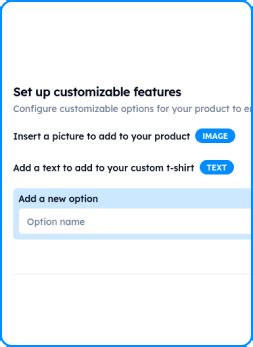 Customizable Products