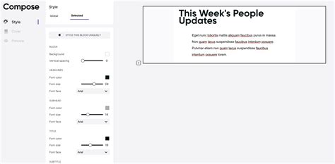 create a rich text block firstup