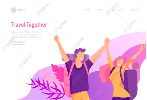 행복한 연인 관계가 있는 방문 페이지 템플릿 관계 일 나열한 것 Png 일러스트 및 벡터 에 대한 무료 다운로드 Pngtree