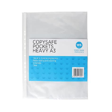 Ws Copysafe Pockets Heavy A3 The Warehouse