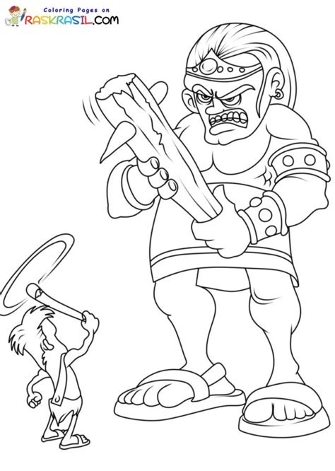 David Und Goliath Ausmalbilder 4 Kostenlose Malvorlagen Zum