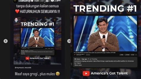 Alasan Cakra Khan Terlihat Gugup Saat Audisi Americas Got Talent Ngaku Grogi Dan Alami Ini