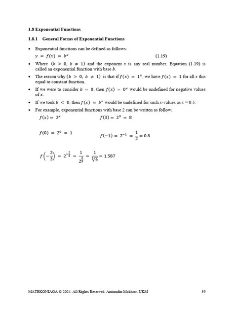 Eppd1043 Topic 01 Functions Part 5 Exponential And Logarithma Pdf
