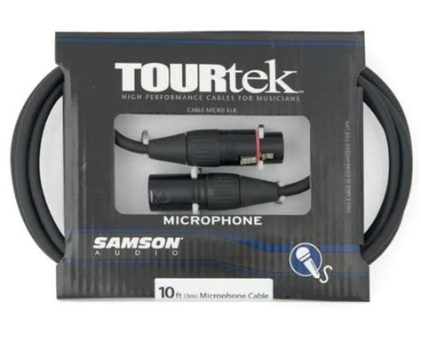 Cable Micrófono De 3m Xlr Samson Tourtek Tm10 Sp Digital