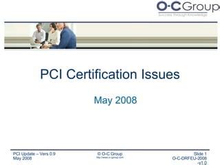 Pci Dss Certification Ppt