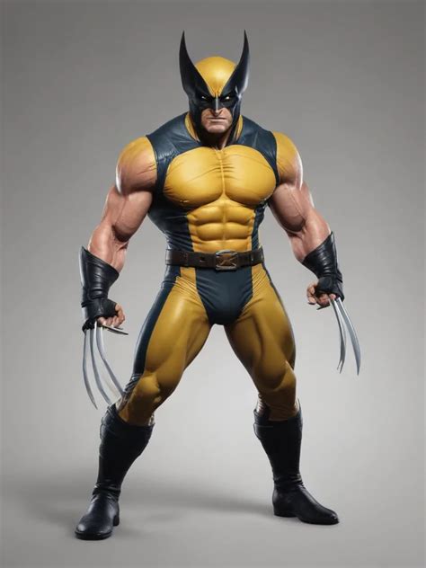 Iconic Superhero Wolverine Ready For Action With Sharp Adamantium Claws
