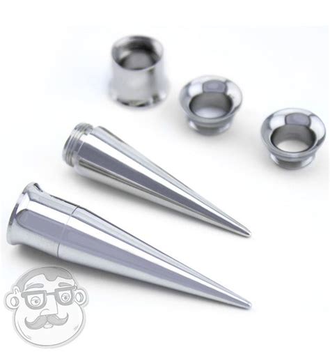 Stainless Steel Taper And Tunnel Ear Stretching Kit 6 Pieces Ear