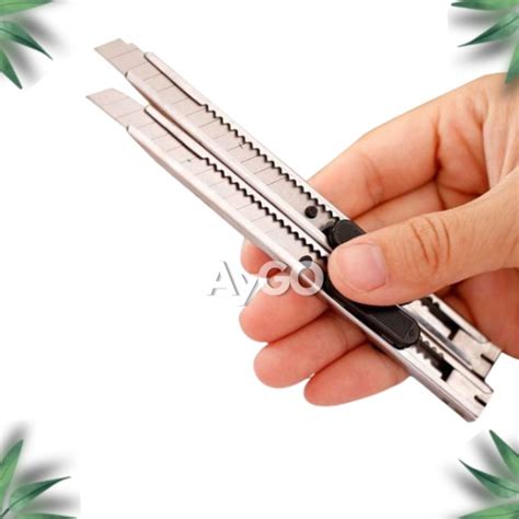 Jual Cutter Stainless Kecil Mini Cutter Kater Besi Shopee Indonesia