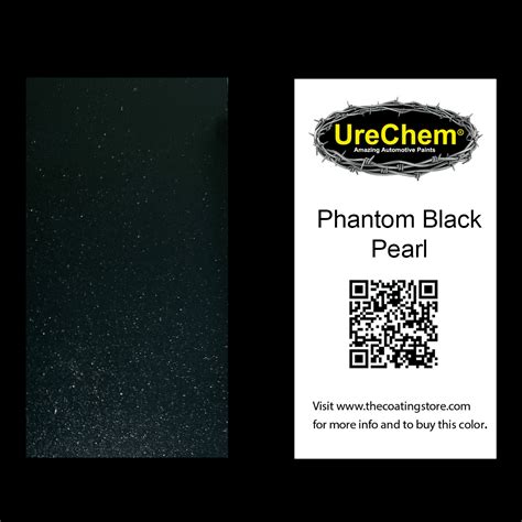 Phantom Black Pearl Color Chip Sample Swatch