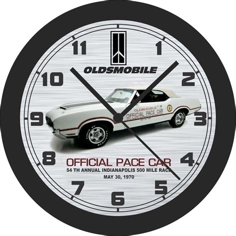 1970 Oldsmobile Cutlass Indy Official Pace Car Wall Clock Etsy