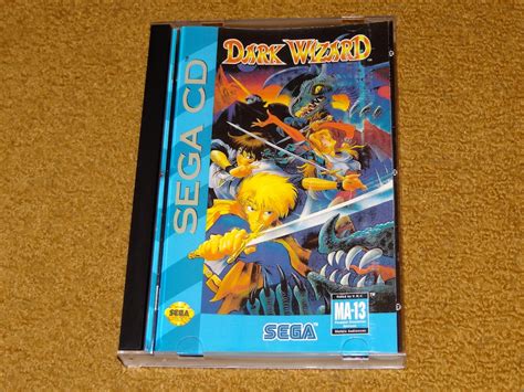 Custom Printed Sega Cd Dark Wizard Manual And Case Insert Select Man Ins And Case For Cases
