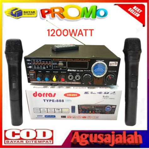 Jual Paket Ampli Dan Mic 2 Amplifier 299 Audio Power Amplifier Ampli