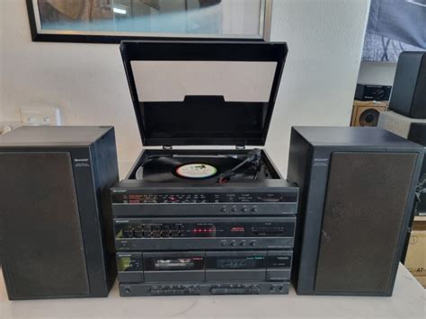 Sharp Sg 111 Turntable System With Speakers Turntable Guy