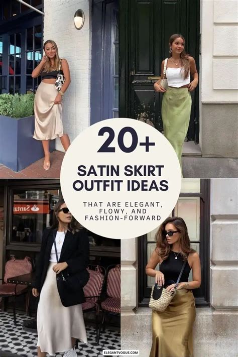 These Satin Skirt Outfit Ideas Will Instantly Elevate Your Everyday Look