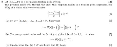 solved this is numerical analysis i working with floating