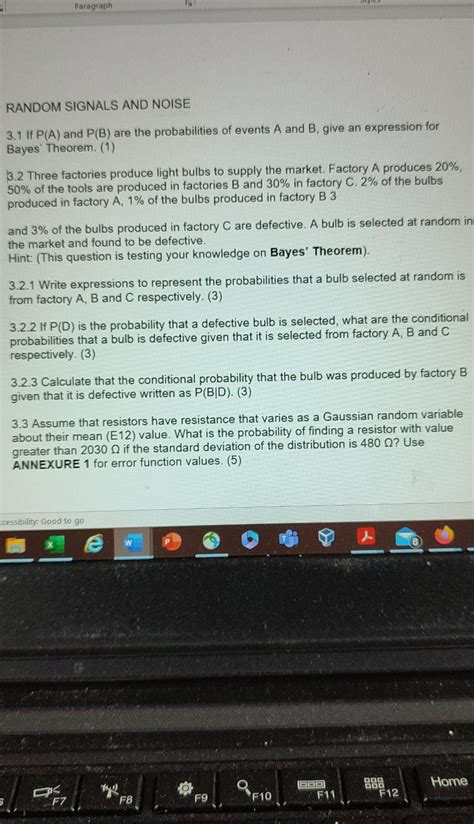 solved random signals and noise 3 1 if p a and p b are the