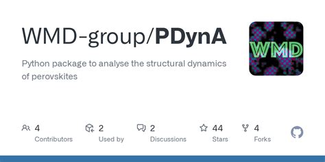 Github Wmd Grouppdyna Python Package To Analyse The Structural
