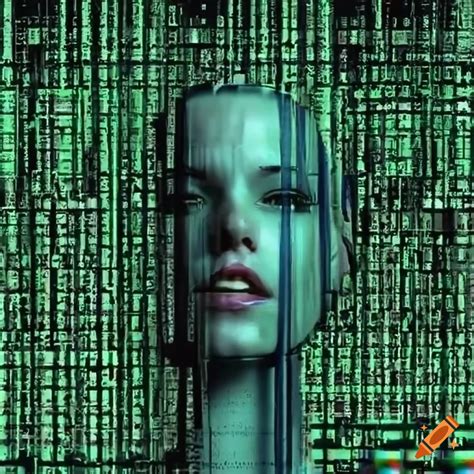 Matrix Ai Computer Face On Craiyon