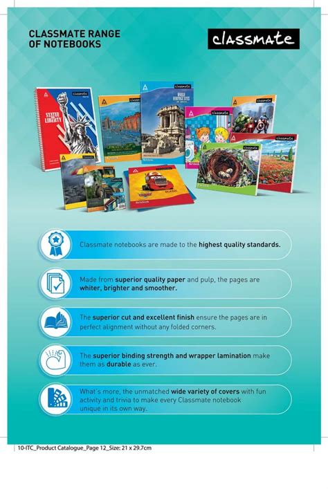 Laminated Paper Cover Classmate School Notebook Size A4 Pack Of 16