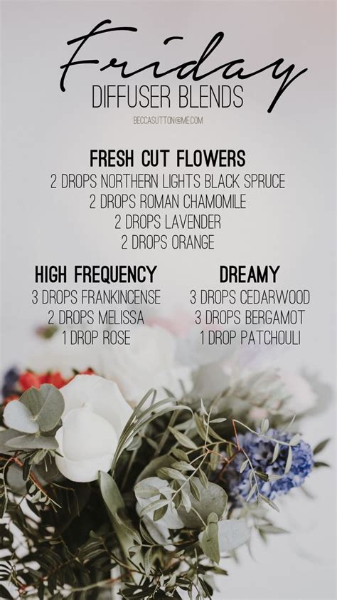 Friday Diffuser Blends Recipes