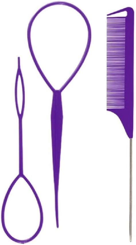 3 Pieces Hair Tail Tools Set Tail Comb Styling Combs Teasing Combs Parting Combs French Braid