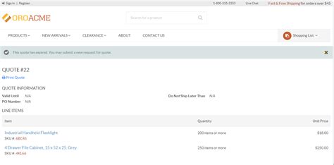 Send A Guest Quote Orocommerce Orocrm And Oroplatform Documentation