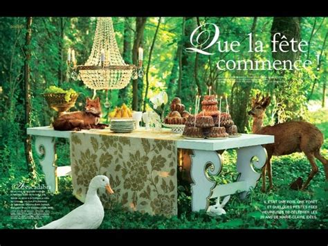 Forest Party Table With White Duck