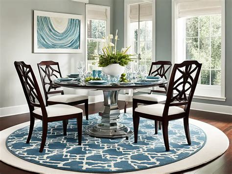 Perfect Rug Shape For Under Round Tables