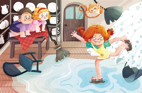 《长袜子皮皮》pippi Longstocking 英文绘本丁萝菠 站酷zcool