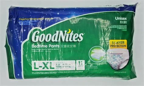 S 11 Count 2015 Goodnites Pull Ups Unisex Bedtime Diaper