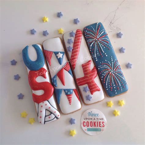 4th July Cookie Sticks By Twice Upon A Time Cookies