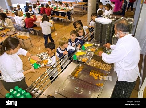 Elementary School Cafeteria Line