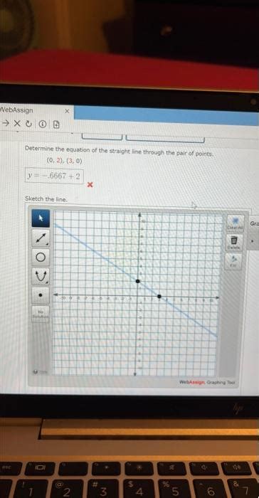 Solved Determine The Equotion Of The Straight Line Through