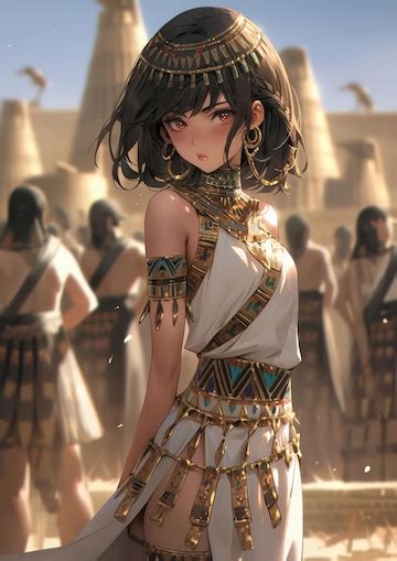 Premium Photo Anime Egyptian Girl