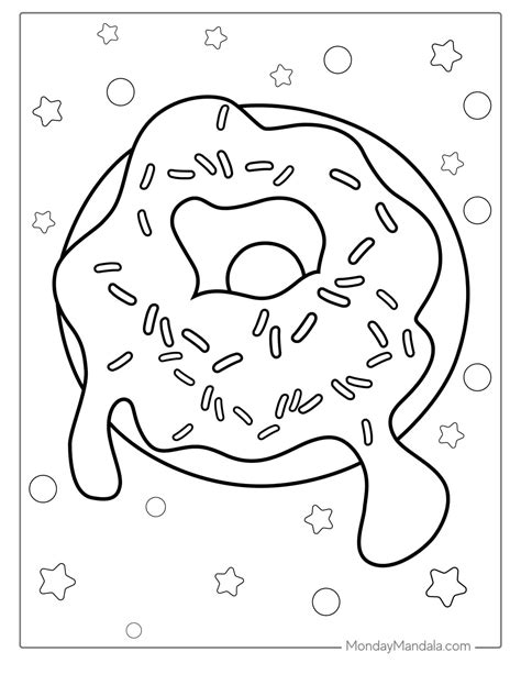 31 Donut Coloring Pages Free Pdf Printables