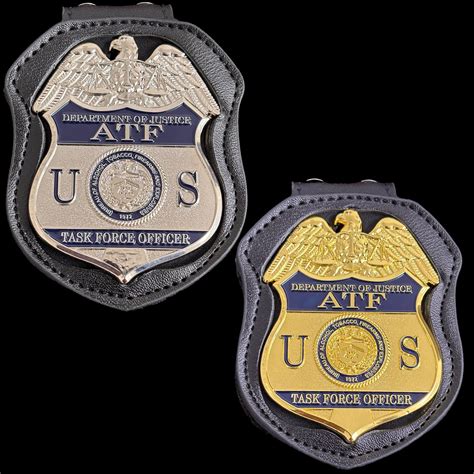 Set Of Atf Special Agent And Task Force Officer Badge Replica Movie Pr