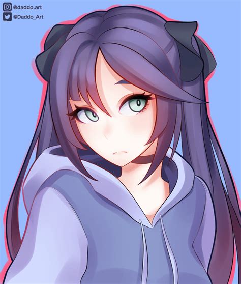 I Drew Mona With Hoodie Uwu R Genshin Impact