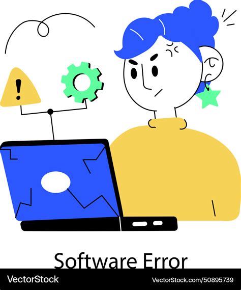 Software Error Royalty Free Vector Image VectorStock