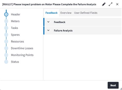 Work Order Feedback Process