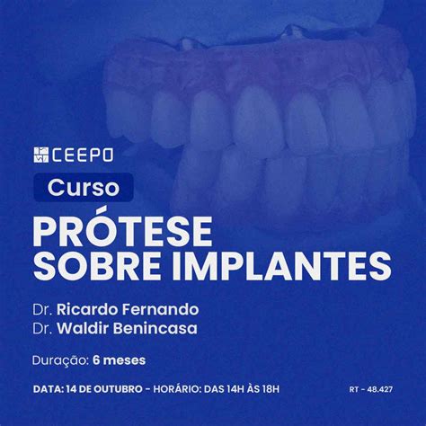 Curso De Atualização Em Prótese Sobre Implantes Ceepo Centro