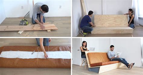 Make This Diy Modern Couch That Also Doubles As A Desk