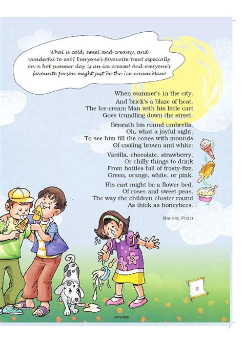 Ncert Book Class 5 English Chapter 1 Ice Cream Man English Book Ice