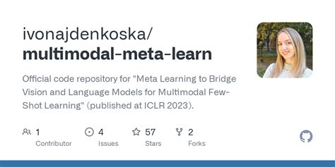 Github Ivonajdenkoskamultimodal Meta Learn Official Code Repository For Meta Learning To