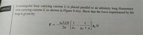 Solved Sample 84 A Rectangular Loop Carrying Current 12 Is