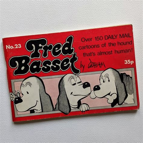 Vintage Fred Basset Comic Strip Books Alex Graham 1985 87 Daily Mail