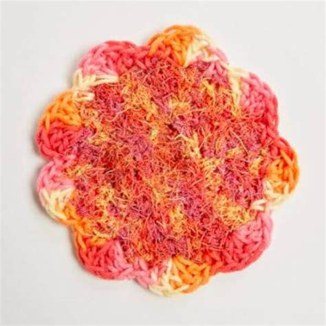 Flower Crochet Scrubby Pattern A Free Crochet Pattern