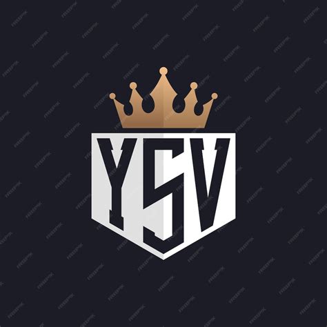 Premium Vector Luxury Ysv Logo With Crown Elegant Initials Ysv Letter Logo For Exclusive